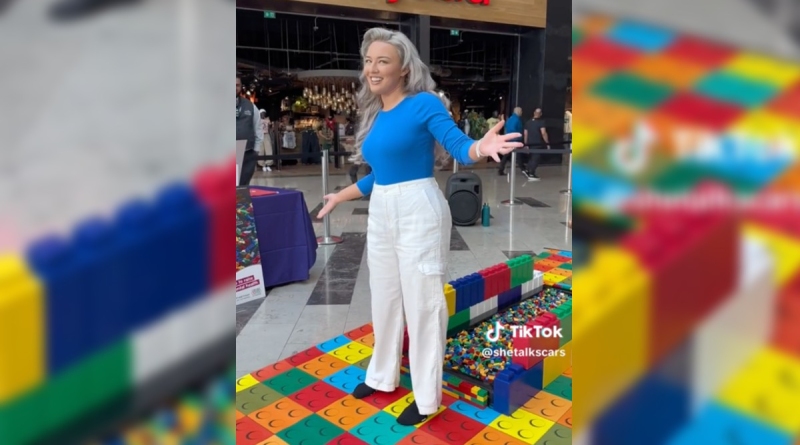 TikTokker walks on LEGO to promote mental health initiative