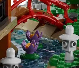 The many LEGO plants of 10315 Tranquil Garden