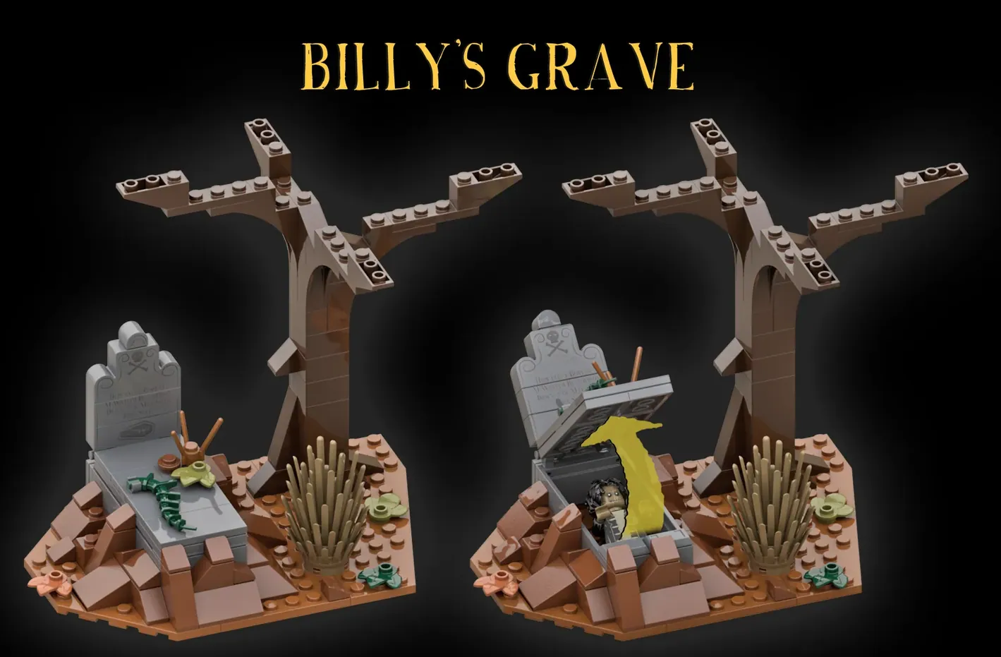 Comparing LEGO Ideas 21341 Hocus Pocus to original project