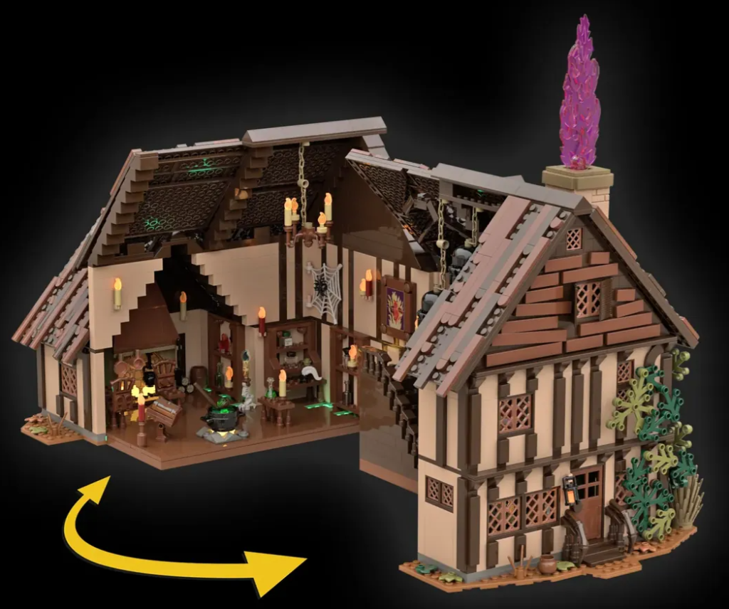 Comparing LEGO Ideas 21341 Hocus Pocus to original project