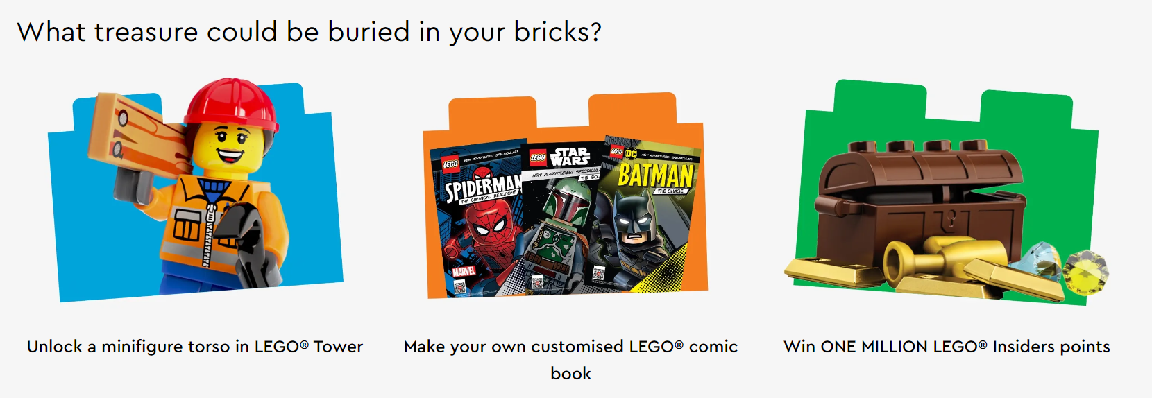 Hunt for gold and become a LEGO Insiders millionaire