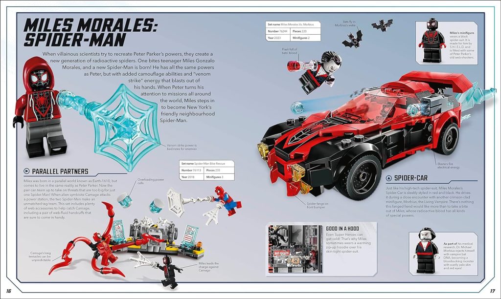 LEGO Marvel Visual Dictionary with Iron Man minifigure