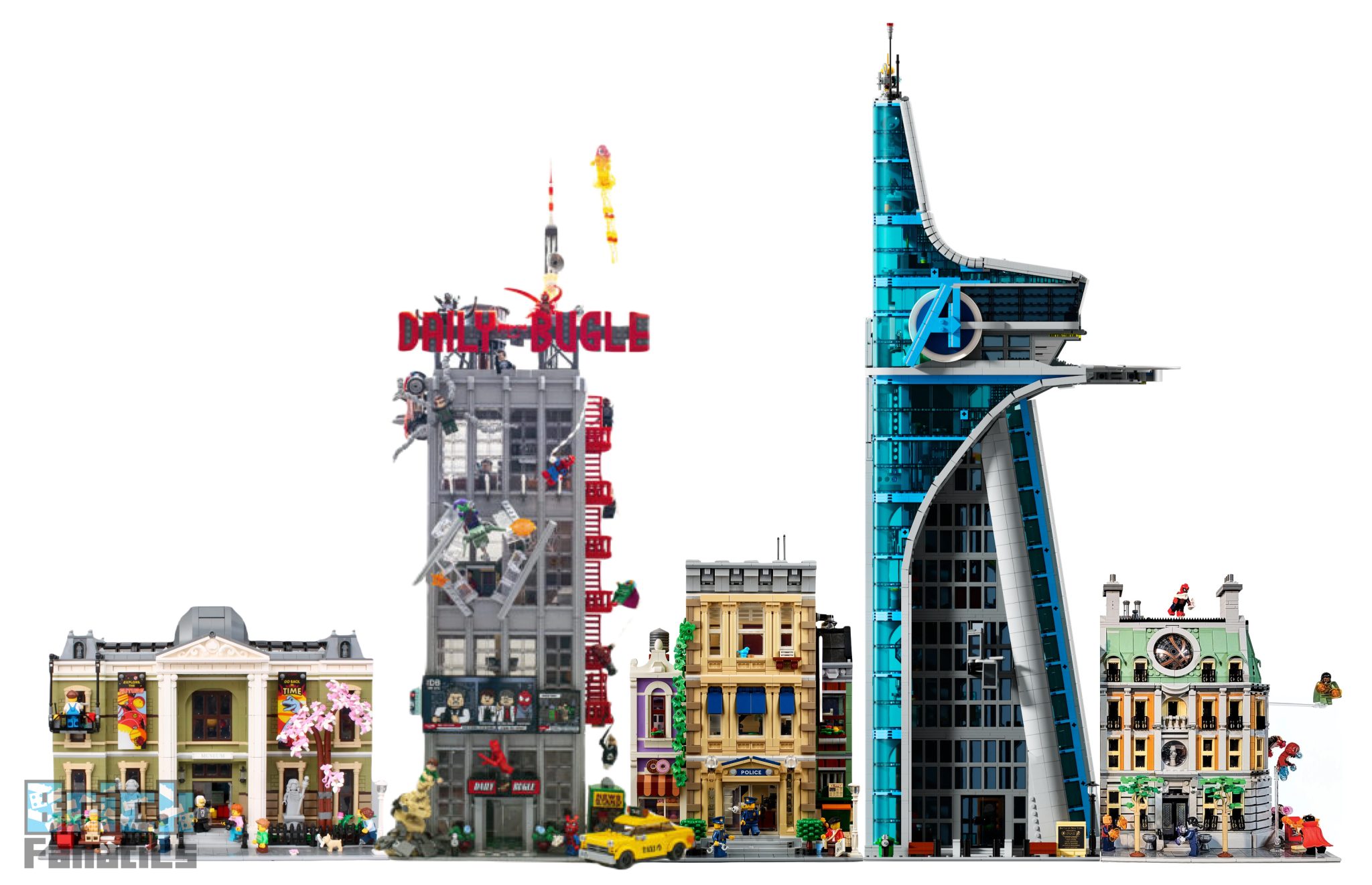 Ver LEGO Marvel 76269 Torre de los Vengadores alineada junto a otros ...